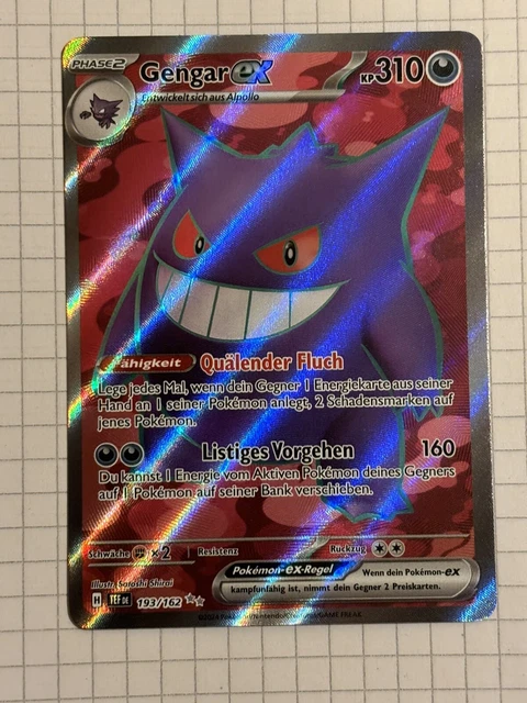 GENGAR EX FULL Art (193/162) Temporal Forces - German Pokemon Card ...