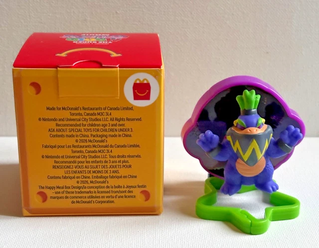2026 MCDONALDS SUPER Mario Galaxy Movie Bowser Jr. Happy Meal Toy New ...