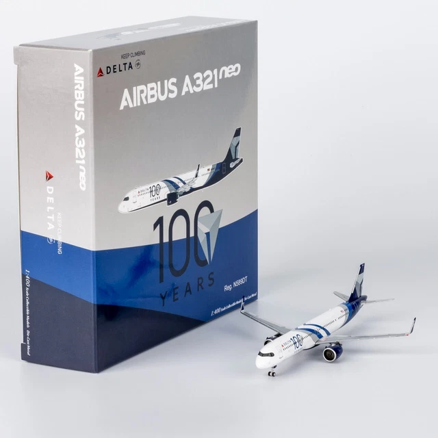 NG MODELS 1:400 DELTA Airlines N589DT Airbus A321-Neo Model Aircraft £ ...