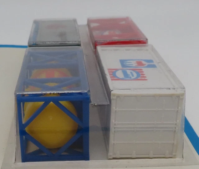 OLD FALLER HO 1/87 4 Container 70 MM Shell +Scandutch + Iglo + Esso ...