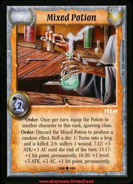 MIXED POTION [BASE Set] ENG Warlord : SOTS CCG EUR 1,00 - PicClick FR