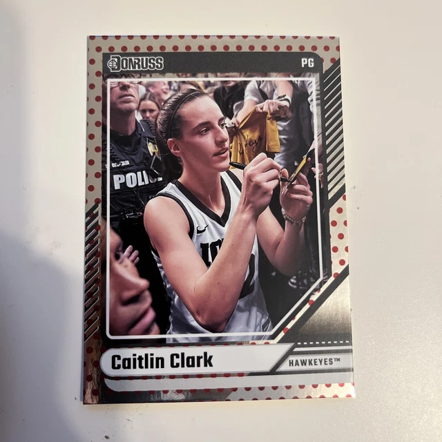 CAITLIN CLARK 2024 Fever Iowa Collection #7 Donruss Hyvee feuille ...