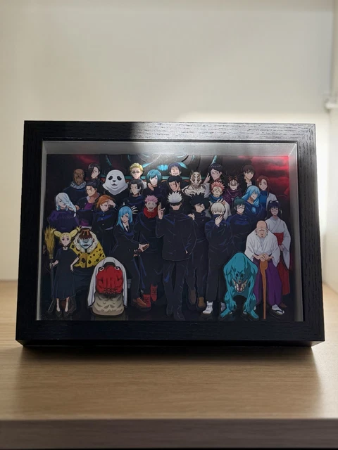 JUJUTSU KAISEN SATORU Gojo GroupB I 3D Paper Cut Frame I 3D Shadow Box ...