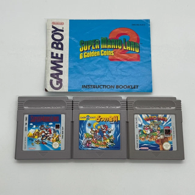 SUPER MARIO LAND 1 2 3 Trilogy Wario Bundle Nintendo Gameboy *NEW SAVE ...
