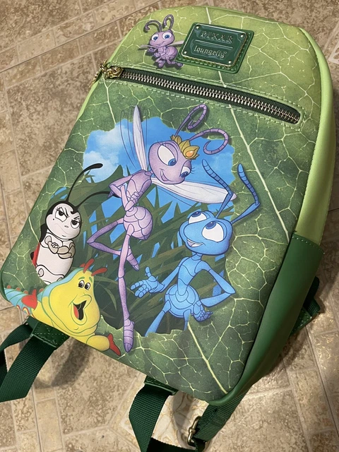 LOUNGEFLY DISNEY PIXAR A Bug's Life Leaf Mini Backpack Exclusive £54.96 ...