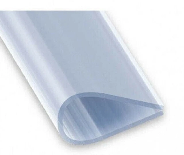 PLASTIC PVC EDGING Trim Leaf Slide Binder Black White Clear Edge ...