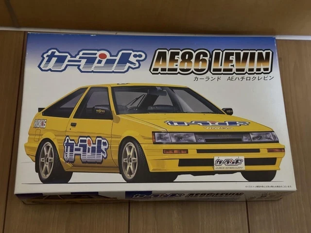 FUJIMI CARLAND AE86 Levin Modellbausatz im Maßstab 1:24 gelb mit Decals ...