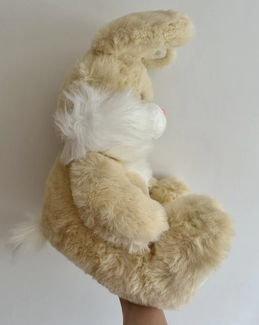 TELITOY BUNNY VINTAGE Beige Toffee Rabbit Soft Toy Plush Large Size 17 ...
