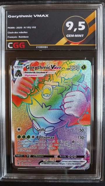 CARTE POKEMON GORYTHMIC VMAX (RCL 193) Clash des Rebelles FR CGG 9,5 ...