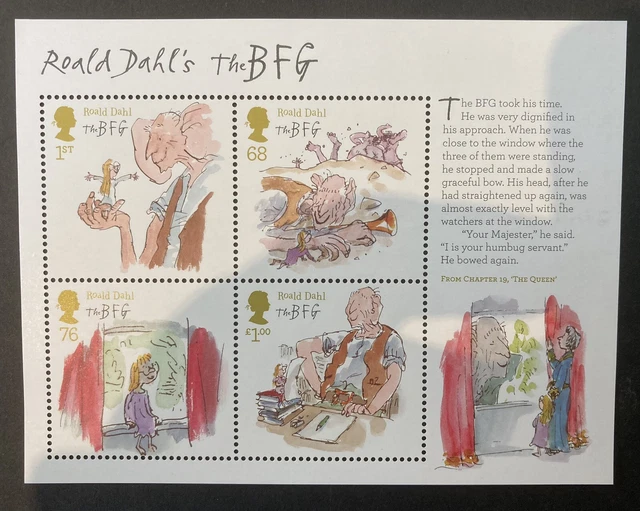 RONALD DAHL’S THE BFG Mini Sheet Mint EUR 1,21 - PicClick FR