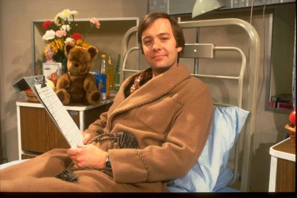 CHRISTOPHER STRAULI AS Norman Binns in sitcom Only When I Laugh 1979 TV ...