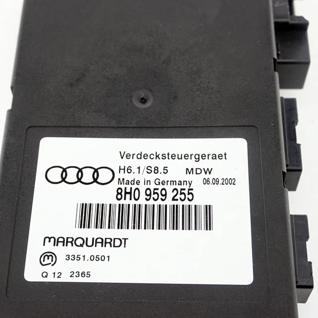 AUDI A4 B7 convertible roof control unit control unit roof module ...