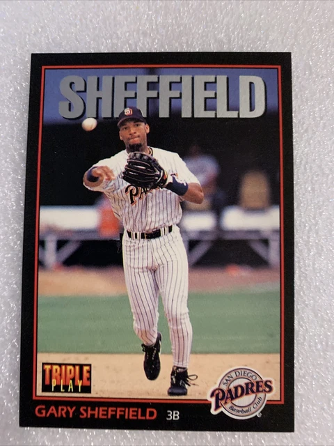 1993 TRIPLE PLAY Baseball #6 Gary Sheffield MLB BASEBALL CARTE parents ...