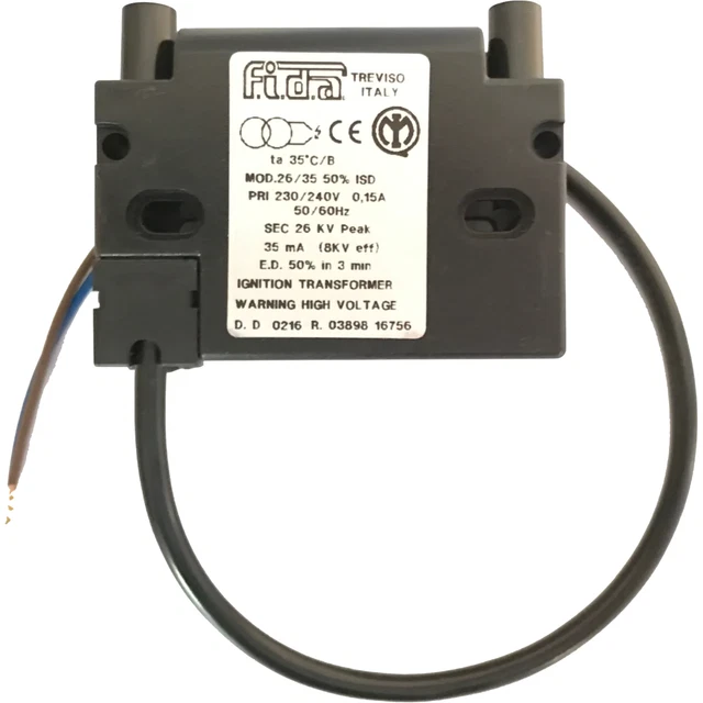 FIDA TRANSFORMER 26/35 230V 50HZ + 820MM Lead | Danfoss EBI Replacement ...