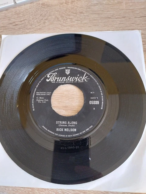 RICK NELSON STRING Along 1963 SP BRUNSWICK 05889 Rock Pop EUR 14,50 ...