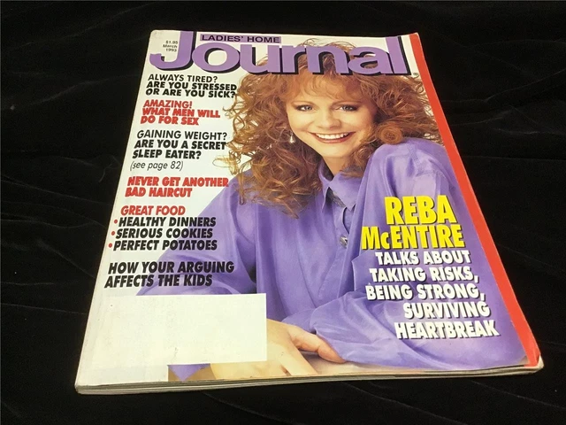 LADIES HOME JOURNAL Magazine March 1993 Reba McEntire, Great Food £10. ...