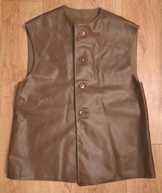 ORIGINAL BRITISH WW2 Military Period Machine Gunner PVC Jerkin Vest ...