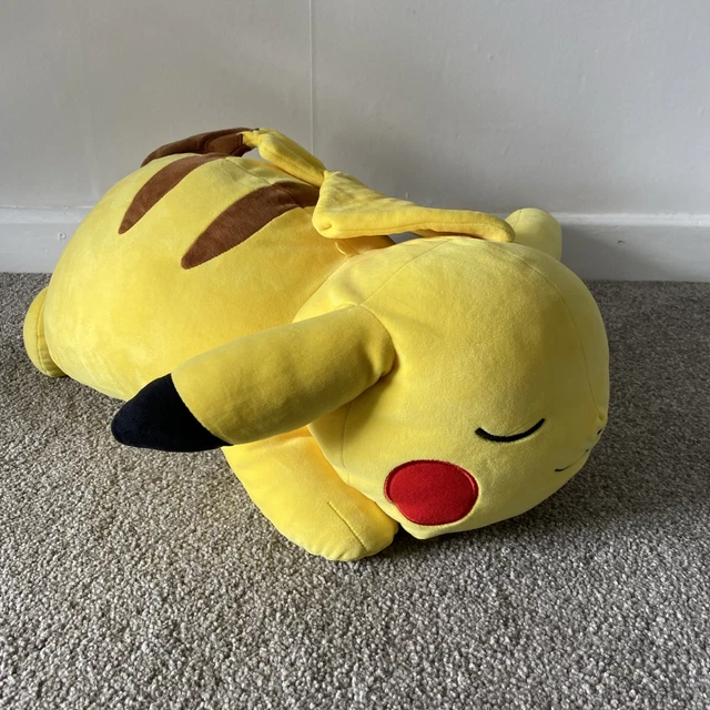 POKEMON PLUSH LARGE Sleeping Pikachu 18" Yellow Soft Toy Collectible £ ...