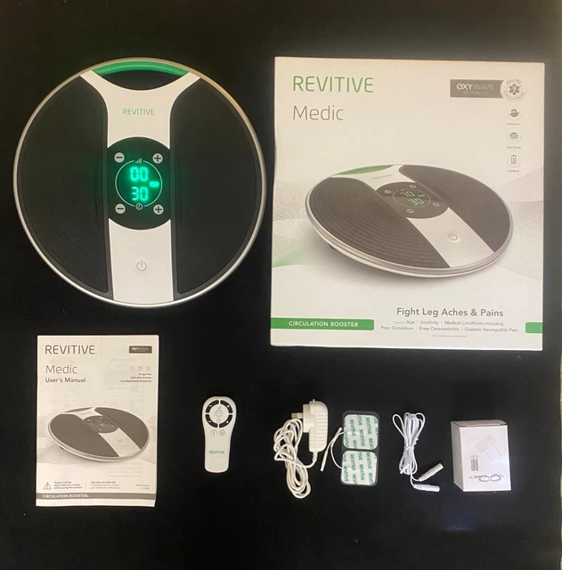 REVITIVE MEDIC CIRCULATION Booster CORDLESS Rechargeable TENS EMS and ...