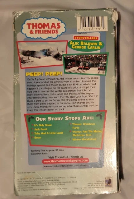 THOMAS & FRIENDS-THOMAS' Snowy Surprise (VHS) Alec Baldwin & George ...