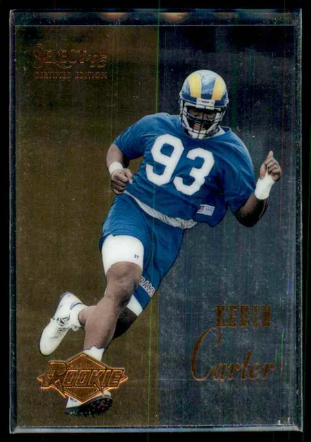 1995 SELECT CERTIFIED Kevin Carter RC St. Louis Rams #115 EUR 1,88 ...