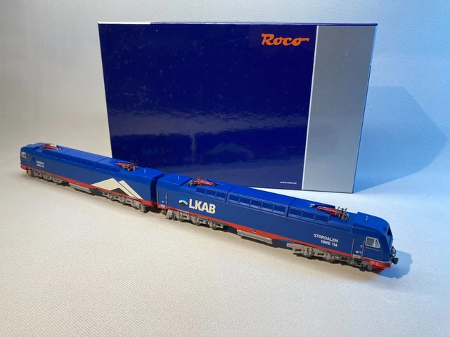 LOCOMOTIVE ÉLECTRIQUE DOUBLE IORE, LKAB, Digital sound AC, Roco 79459 ...