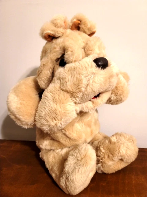 COMMONWEALTH PLUSH STUFFED Kris Krinkles Shar Pei Dog 18" Vintage 1984 ...
