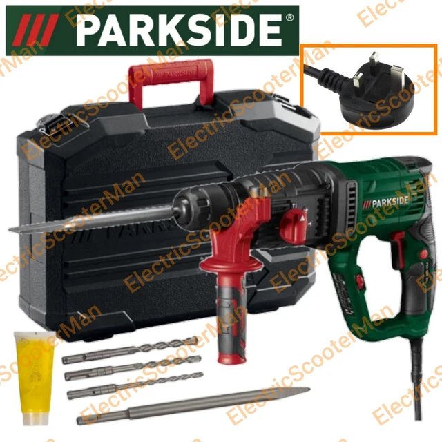 PARKSIDE 1050W HAMMER Drill Keyless Chuck With SDS-PLUS System Corded ...