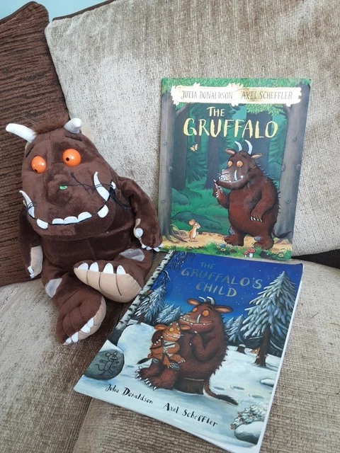 LARGE GRUFFALO SOFT Toy & The Gruffalo & The Gruffalos Child Soft Cover ...
