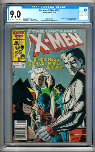 &UNCANNY X-MEN #210 (1986) CGC 9.0 OW/W Claremont ""X-Factor ...