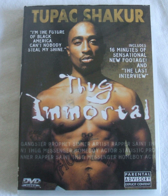 THUG IMMORTAL TUPAC Shakur DVD Rap Hip Hop, very good condition FAST ...