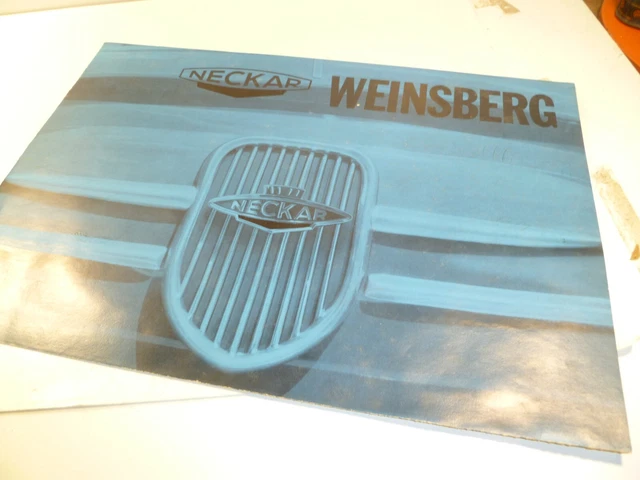DOCUMENTATION /CATALOGUE /REVUE /fiche technique automobile NECKAR ...