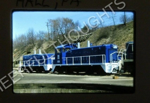 ORIGINAL '75 KODACHROME Slide URR Union Railroad 707+703C SW9 Fresh ...