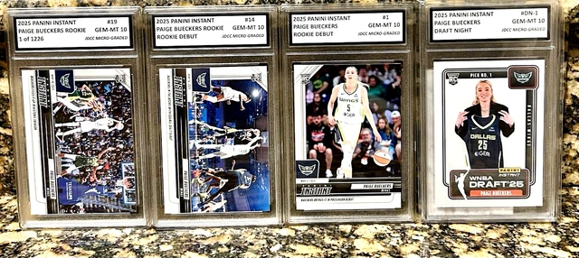 PAIGE BUECKERS 2025 PANINI DRAFT NIGHT #DN-1 & Wings #1,#19,#14 ROOKIE ...