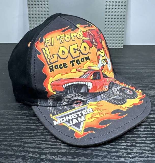 USED MONSTER JAM El Toro Loco Race Team Kids Hat / Cap $14.95 - PicClick AU