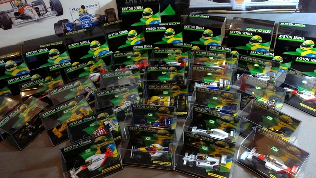 AYRTON SENNA RACING Car Collection by Lang. ORIGINAL 16 CAR RELEASE £ ...