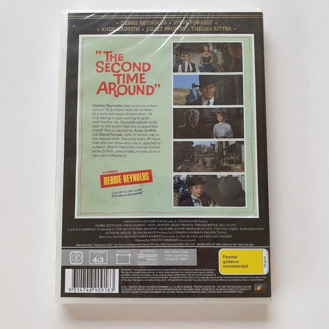 THE SECOND TIME Around (DVD, 1961) PAL Region 4 (Debbie Reynolds, Andy ...