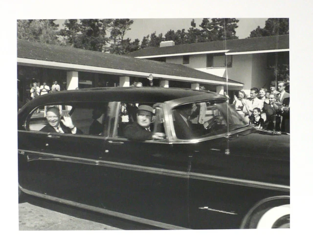 PRÄSIDENT DWIGHT EISENHOWER 1956 Pebble Beach Julian Graham Fotodruck ...