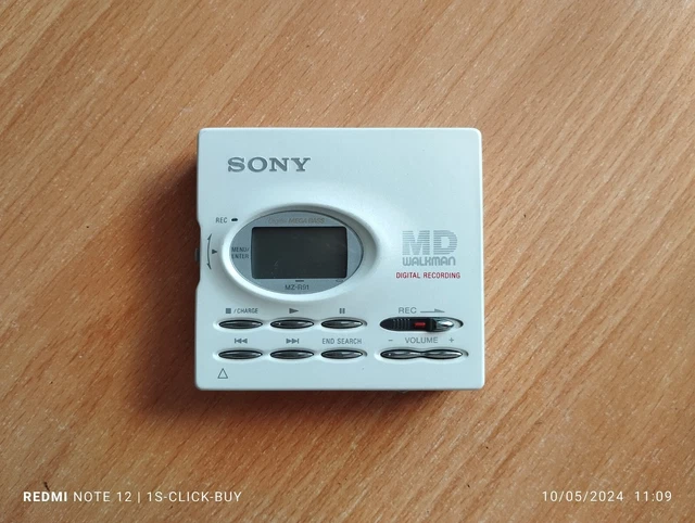 SONY WALKMAN TRAGBARER Mini Disc Player MZ R91 weiß Arbeitsvideo Test ...