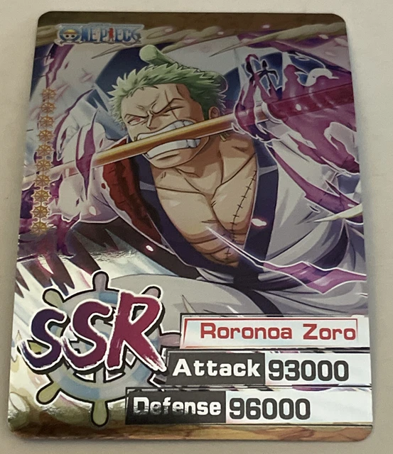 RORONOA ZORO SSR Holo Foil ONE PIECE Anime TCG CCG Collectible Card EUR ...