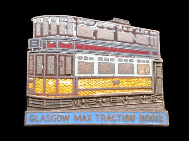 A RARE ANCIEN Glasgow Max Traction Bogie-Tram-Bus Pin Insigne EUR 5,23 ...