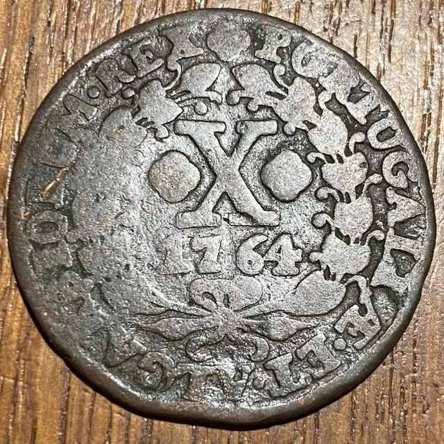 PIECE DE 10 Reis Du Portugal 1764 (1128) EUR 9,99 - PicClick FR