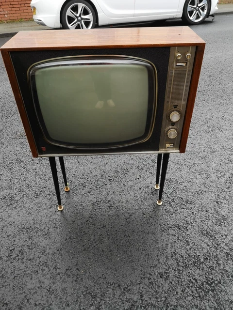 VINTAGE PHILIPS 1970S Television On Dansette Legs £65.00 - PicClick UK