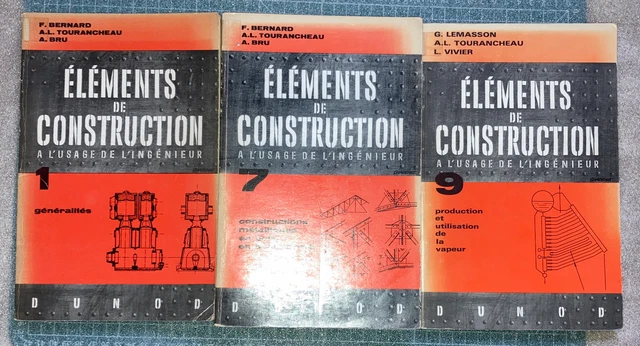 1969 FRENCH ENGINEERING Éléments De Construction L'usage De L'Ingénieur ...