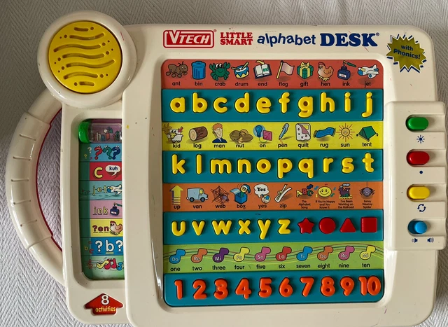 VINTAGE VTECH TALKING Little Smart Alphabet Desk Learning Rare Working ...