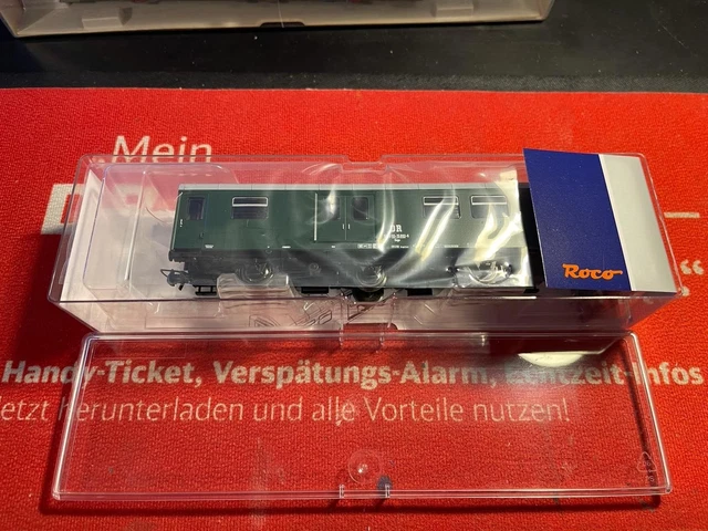 ROCO 74455 - Dage Gepäckwagen ReKo-Wagen Roco DR; DC, DB AG, H0 - NEU ...