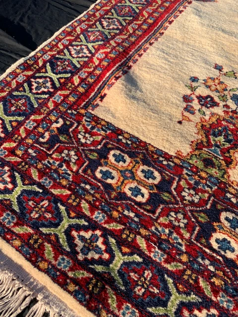 TAPIS DE PRIERE turc anatolien Orient / Turkish Anatolian prayer rug ...