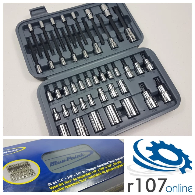 BLUE POINT 43PC Torx Socket Set with E-Torx - As sold by Snap On. £149. ...