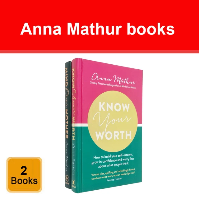 ANNA MATHUR 2 Books Collection Set Know Your Worth, Mind Over Mother NEW Pack EUR 23,02 ...