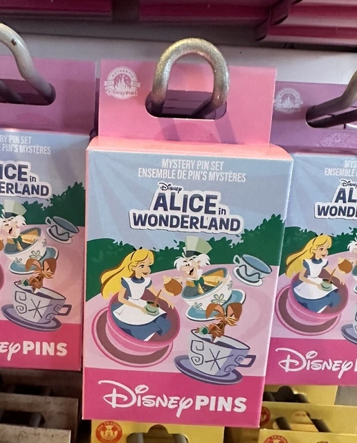 DISNEY PARKS 2024 Alice in Wonderland mystery pin set (2 Pins Per Box) £21.72 - PicClick UK